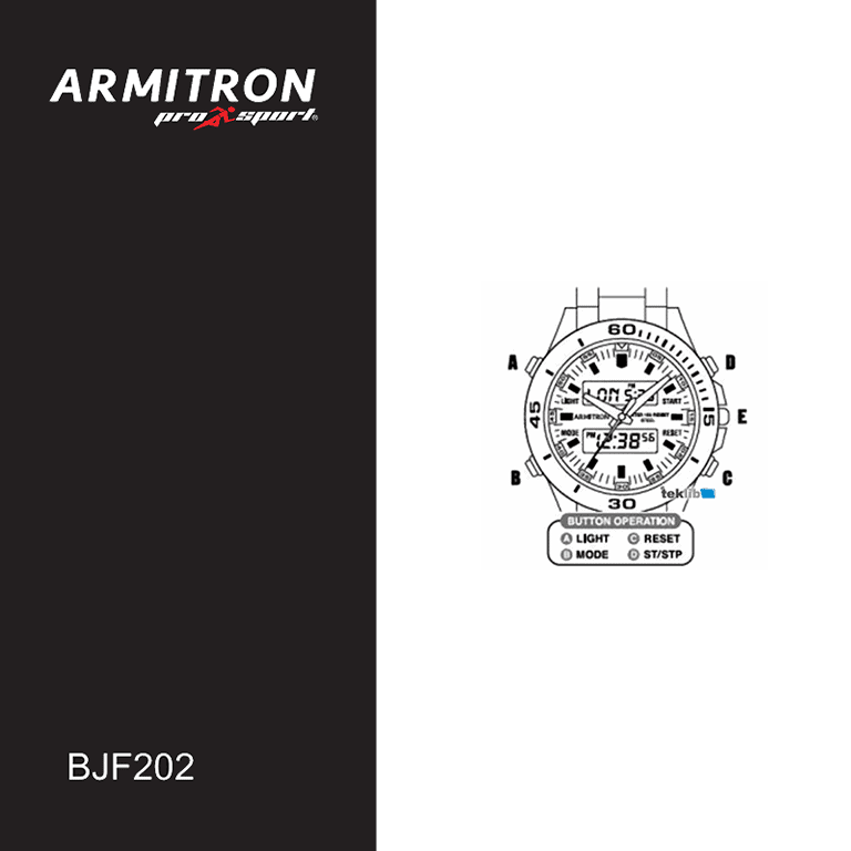 Armitron Goldfinch 20/5347 wr165ft ana-digi watch User Manual