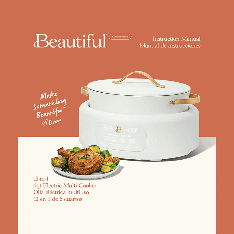 Beautiful 10-in-1 6QT Electric Multi-Cooker User Manual