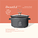 Beautiful 6-quart Programmable Slow Cooker User Manual
