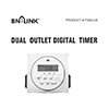 BN-LINK FD60-U6 7-day dual outlet digital timer User Manual