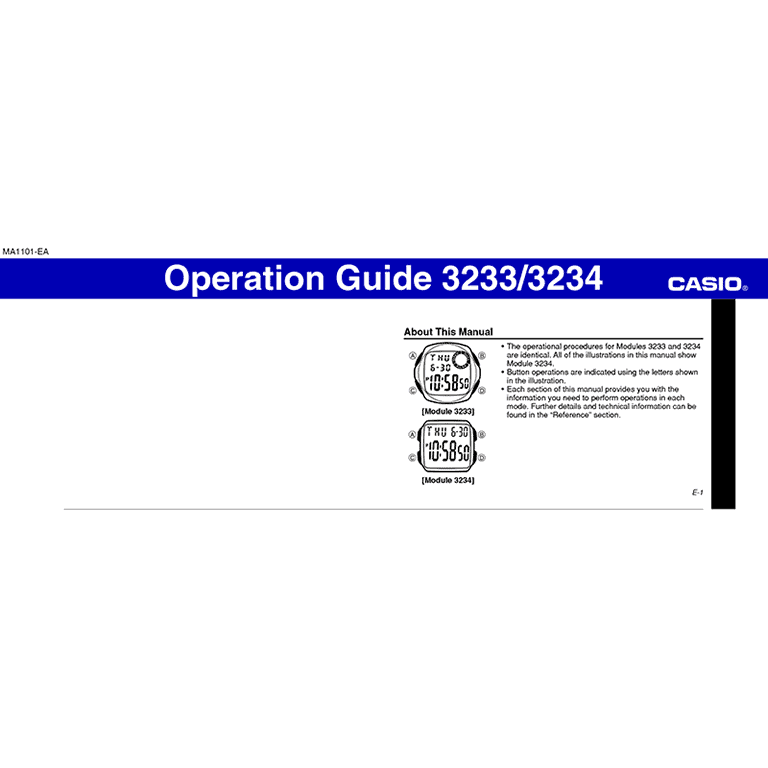 Casio F-200W-1A digital watch User Manual