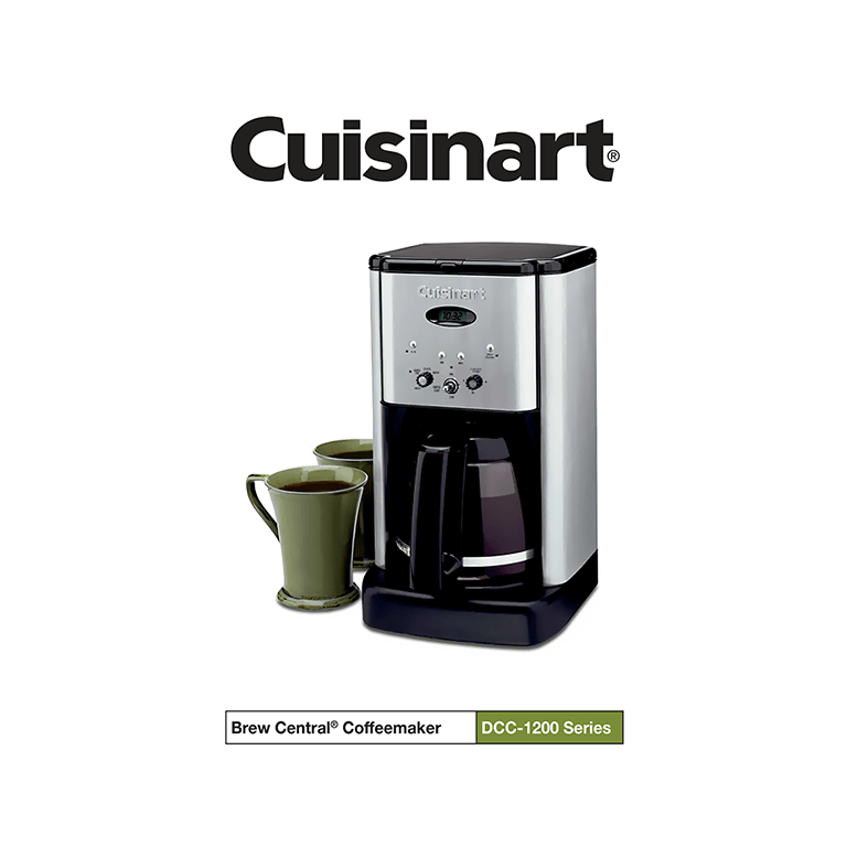 Cuisinart DCC-1200 Brew Central 12-cup coffee maker User Manual