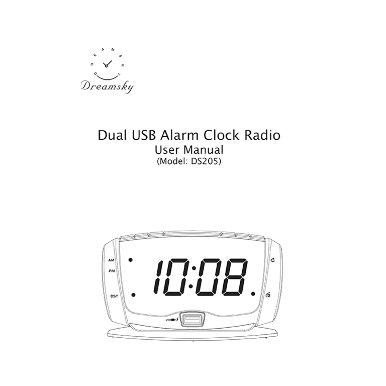 User manuals for DREAMSKY alarm clocks