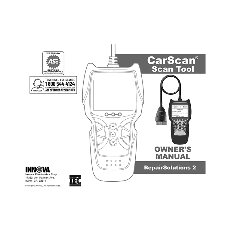 Innova 5410 CarScan OBD2 Scan Tool User Manual