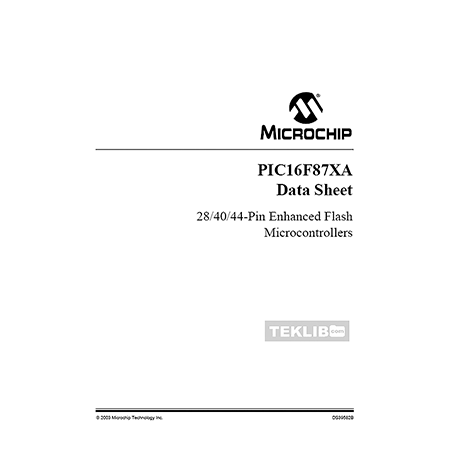 Microchip PIC16F877A Microcontroller Datasheet