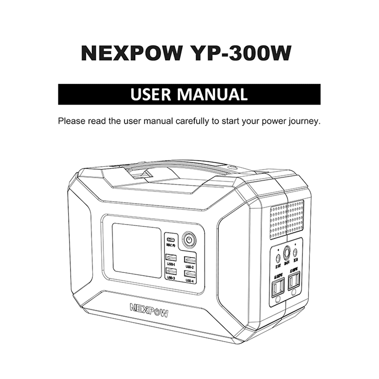 User manuals for NEXPOW jump starters and power stations