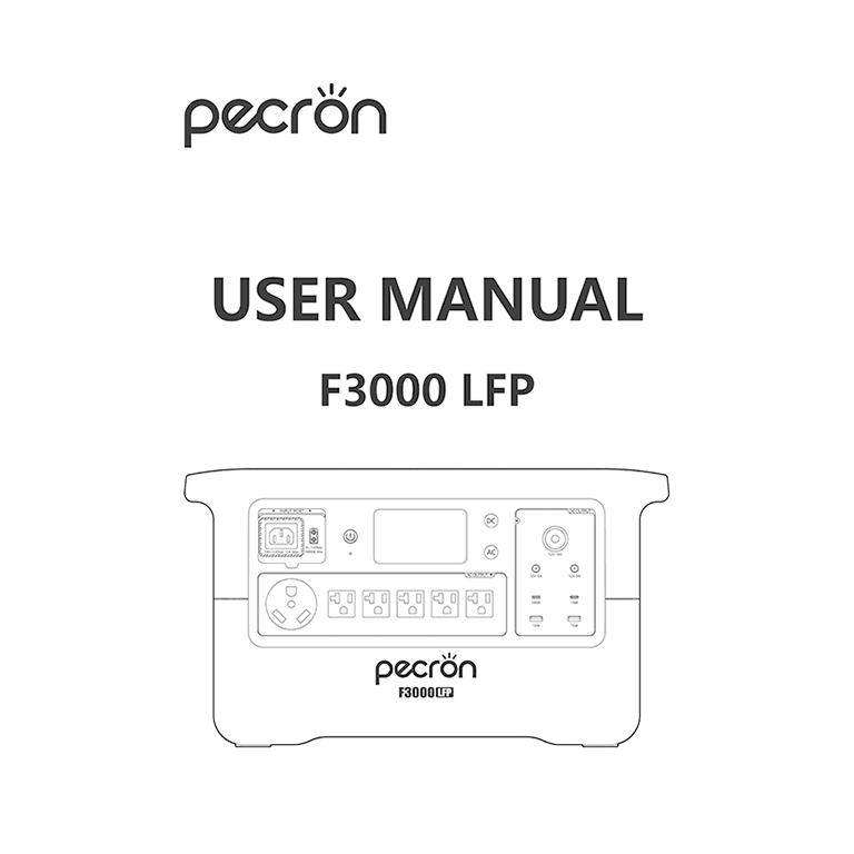 Pecron F3000LFP portable power station User Manual
