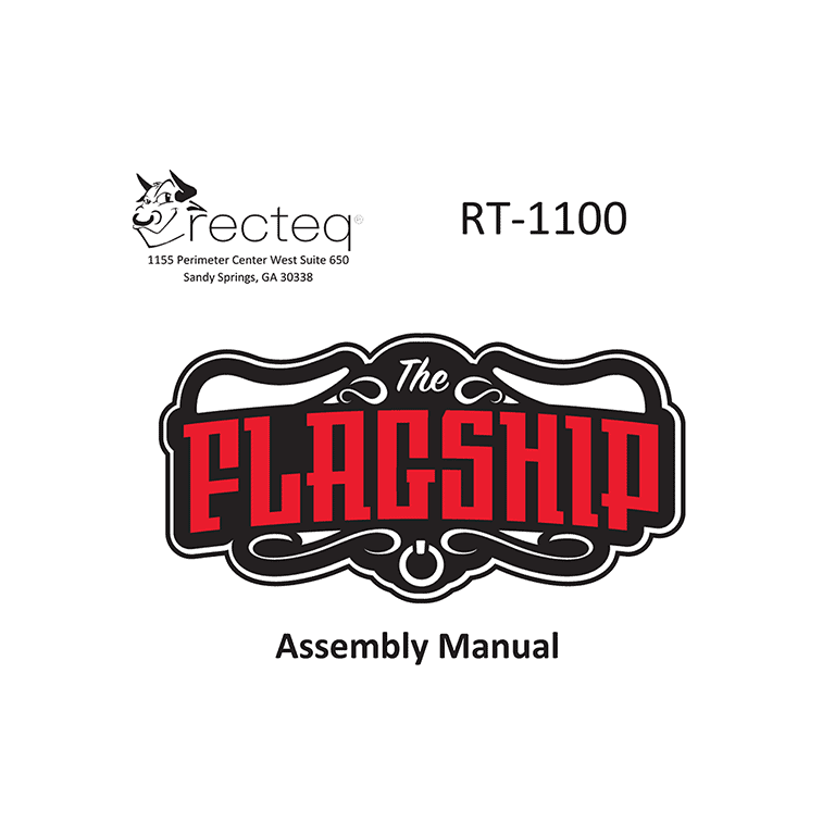 RT-1100 recteq Flagship 1100 wood pellet grill User Manual