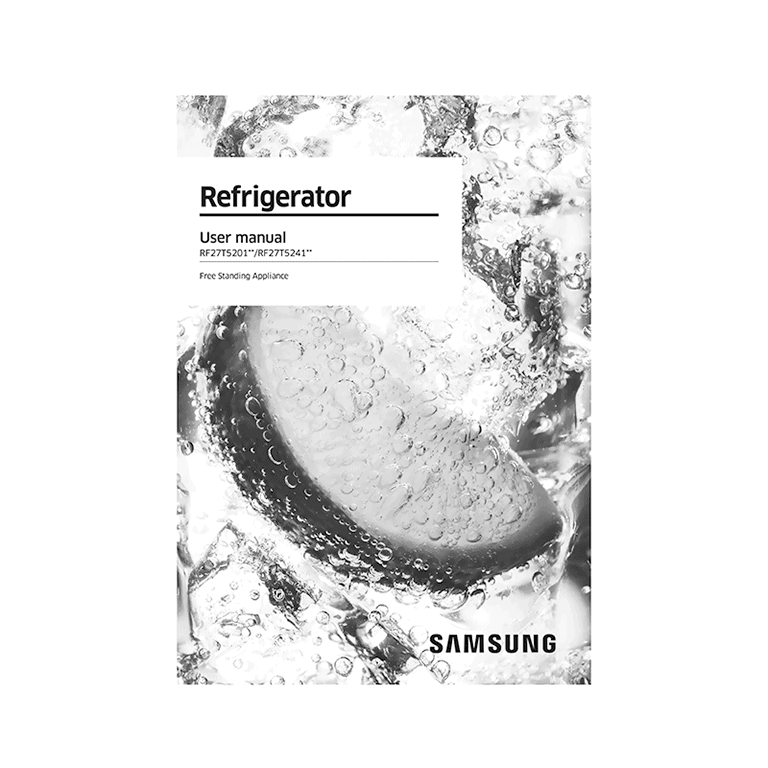 Samsung RF27T5241SR french door refrigerator User Manual