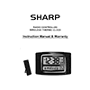 Sharp SPC900 Atomic Alarm Clock Weather Station User Manual