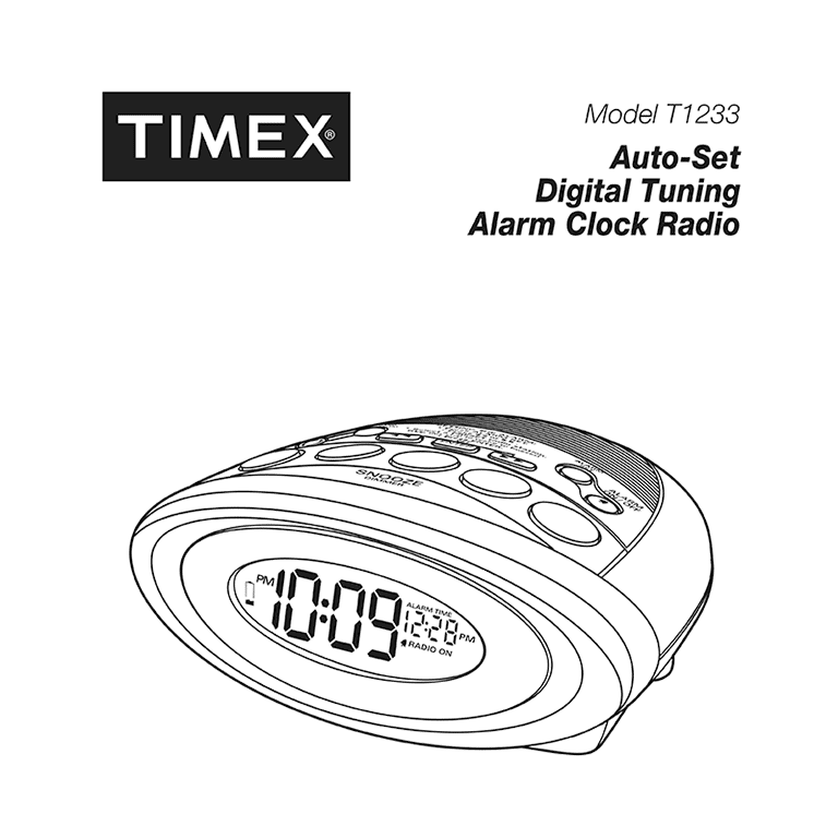 User manuals for TIMEX AUDIO alarm clocks and radios