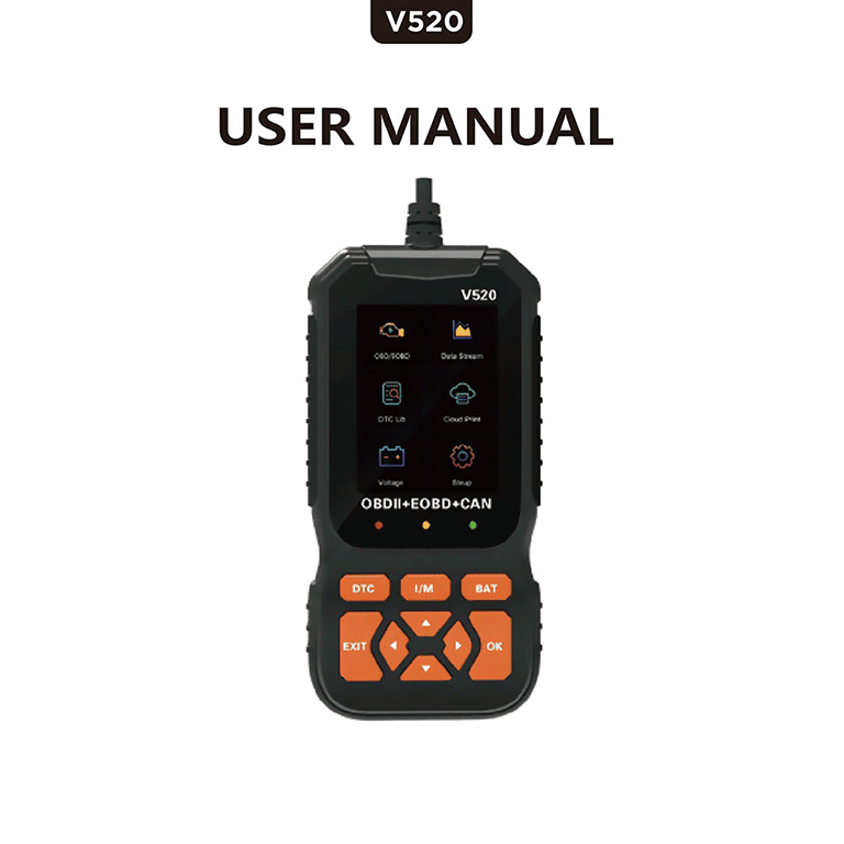 V520 automobile OBD2 diagnostic instrument User Manual